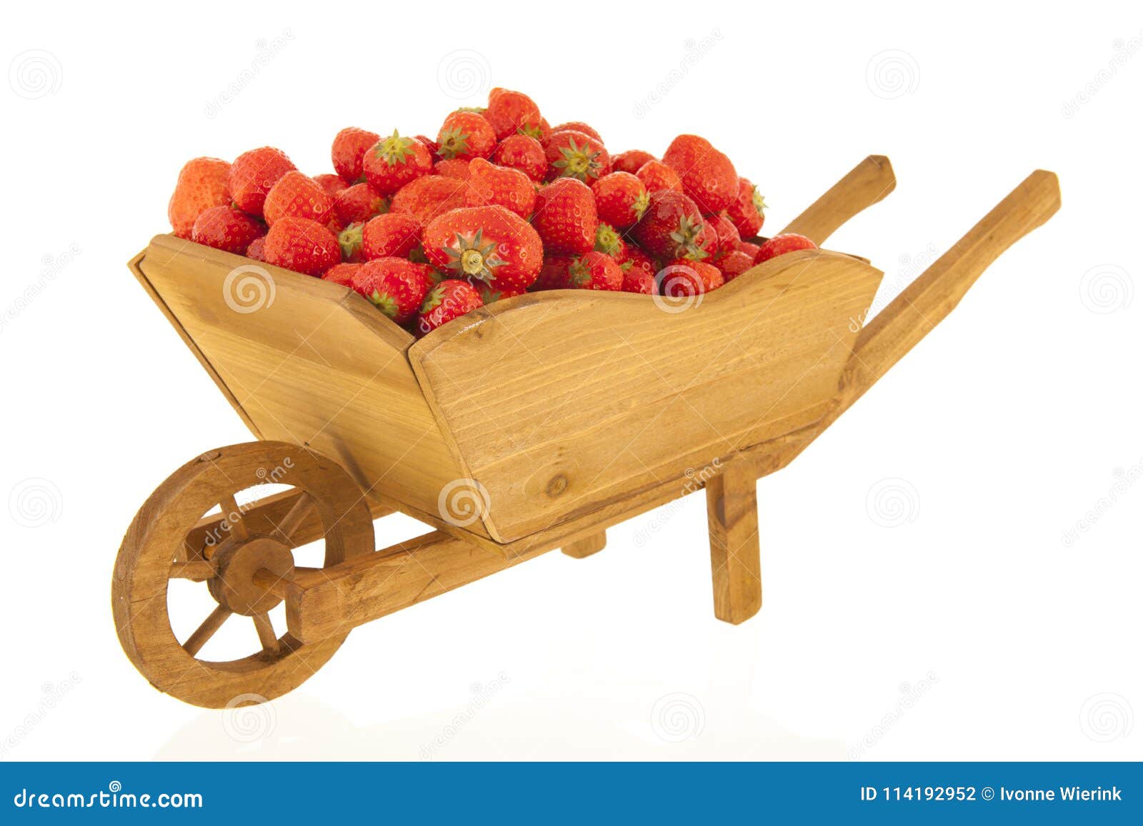 Wheel barrow strawberries stock photo. Image of fruit - 114192952