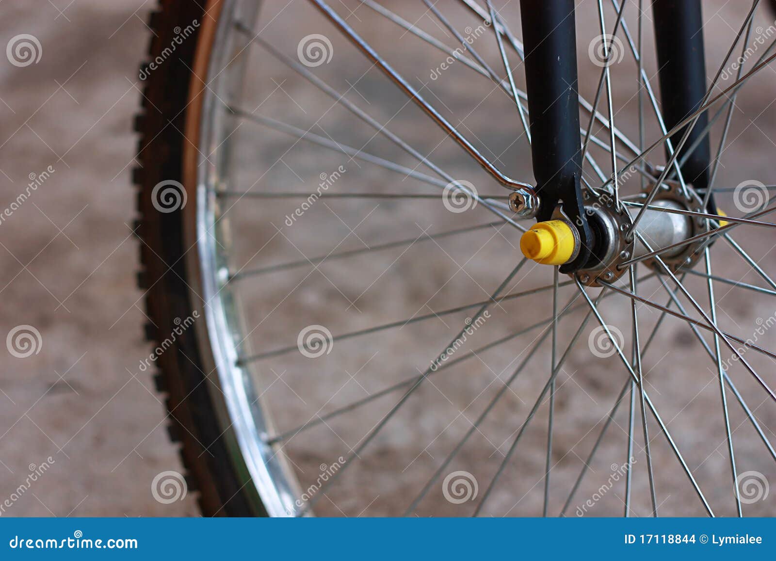 Wheel of a bike stock photo. Image of metal, steel, stick - 17118844