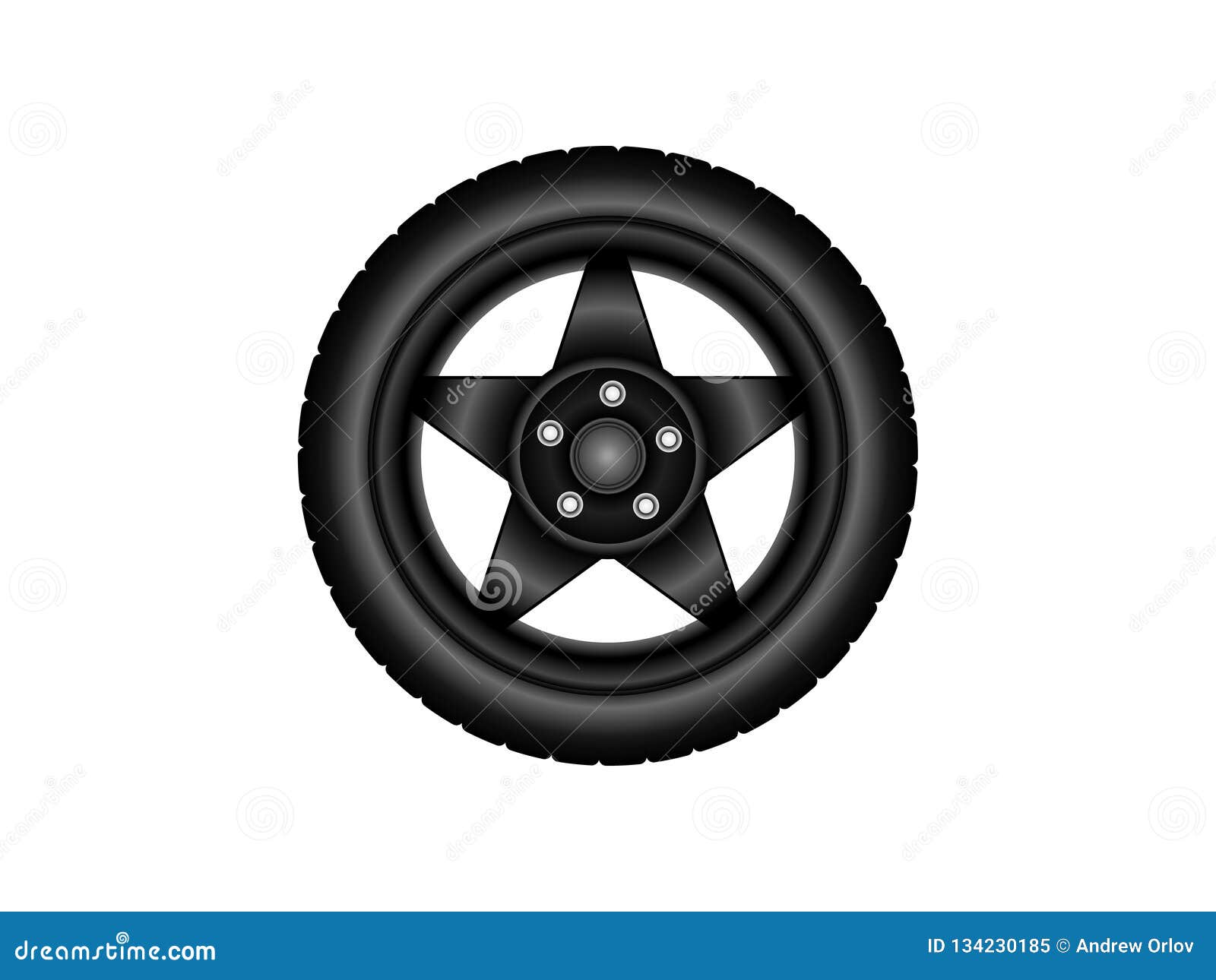 Wheel Black Disc. Vector Design Stock Vector - Illustration of wheel ...