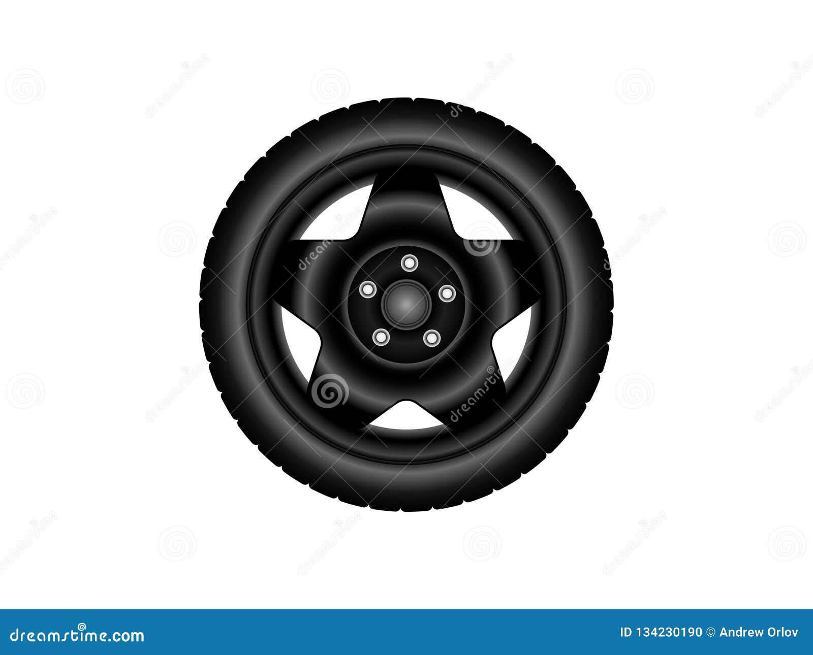 Wheel Black Disc. Vector Design Stock Vector - Illustration of vector ...