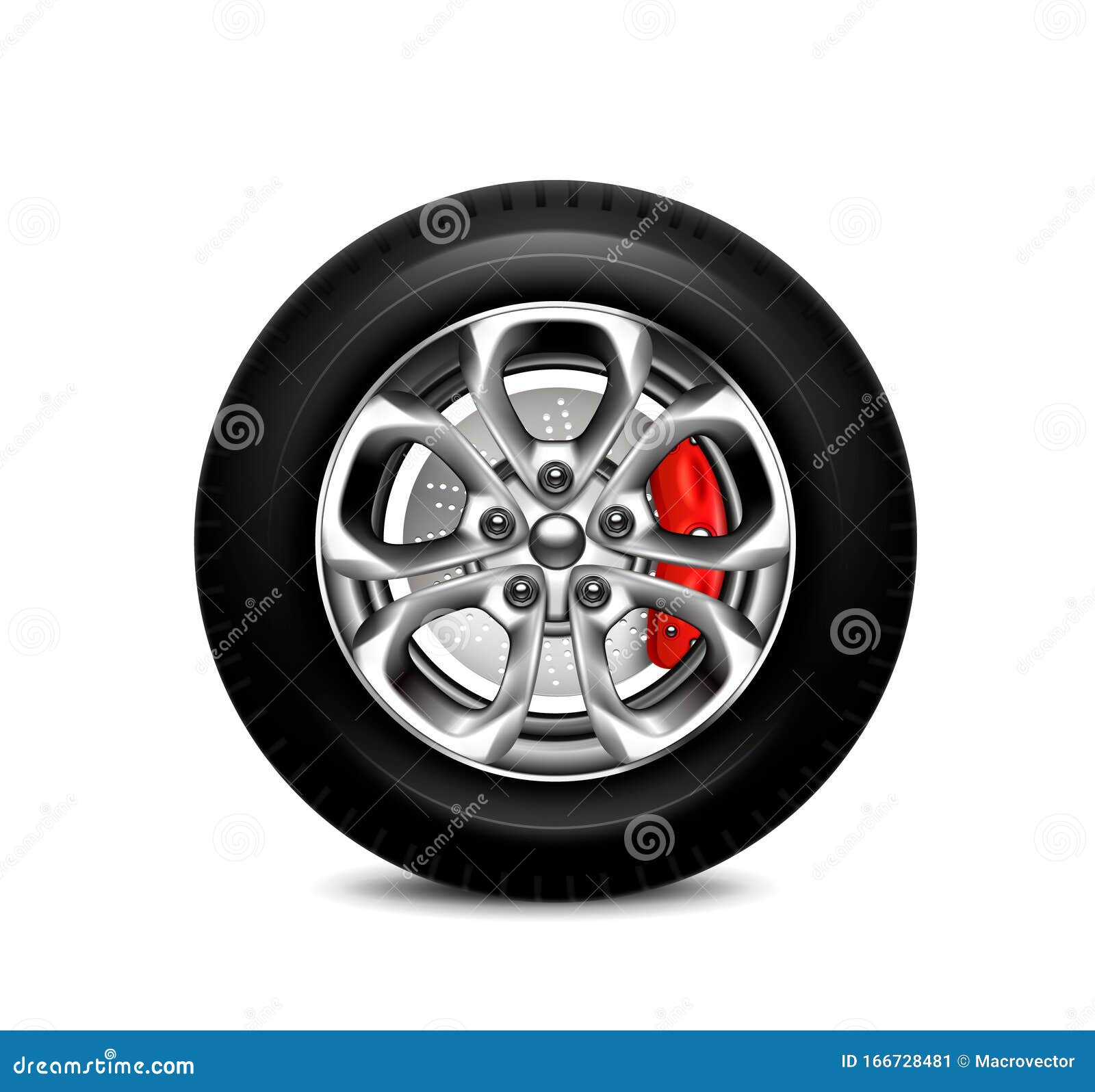 Wheel Brake System Composition Stock Vector - Illustration of mechanic ...