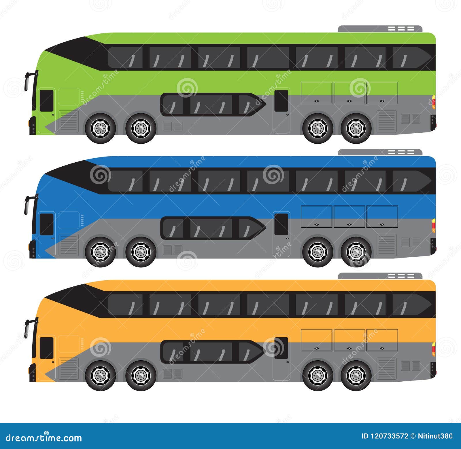 10 Wheel Bus Vector and Illustration Stock Illustration - Illustration ...