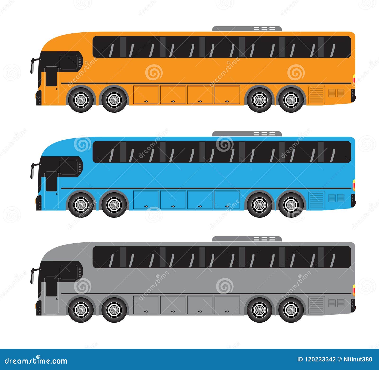 10 Wheel Bus Vector and Illustration Stock Illustration - Illustration ...