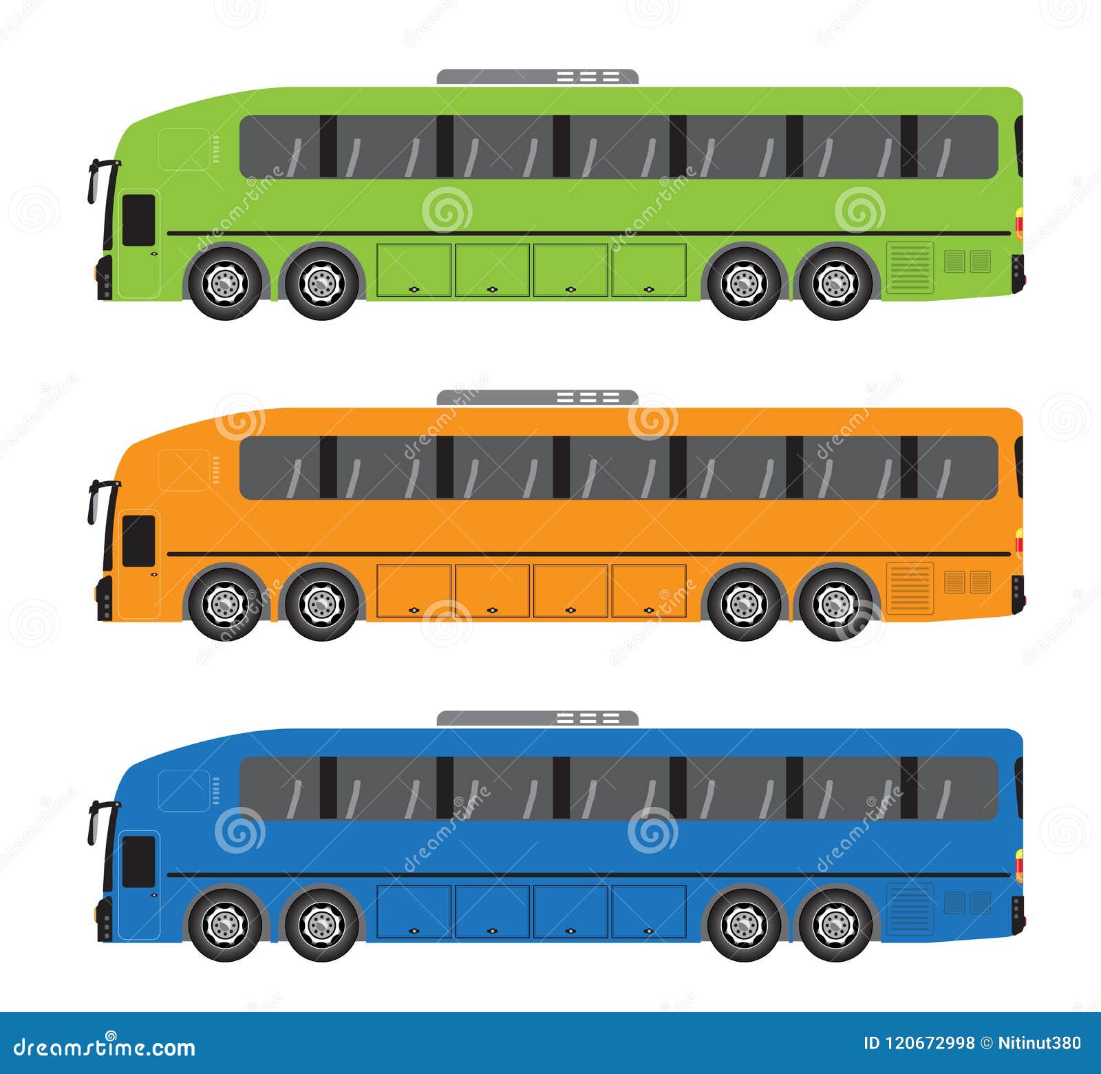 10 Wheel Bus Vector and Illustration Stock Vector - Illustration of ...