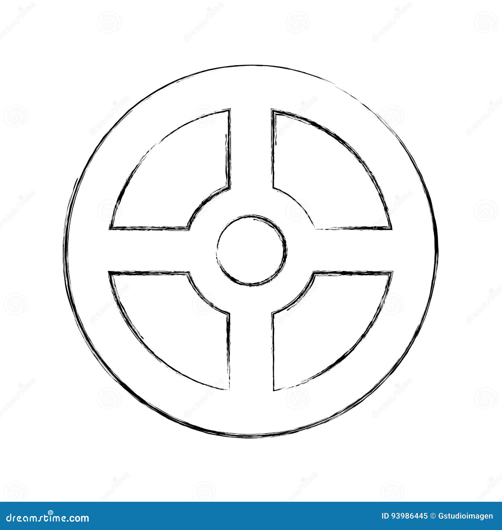 Wheel car direction icon stock vector. Illustration of modern - 93986445