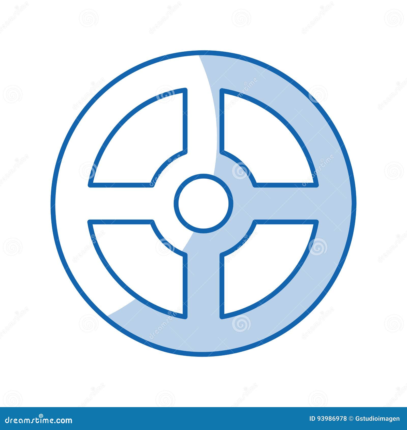 Wheel car direction icon stock vector. Illustration of operate - 93986978
