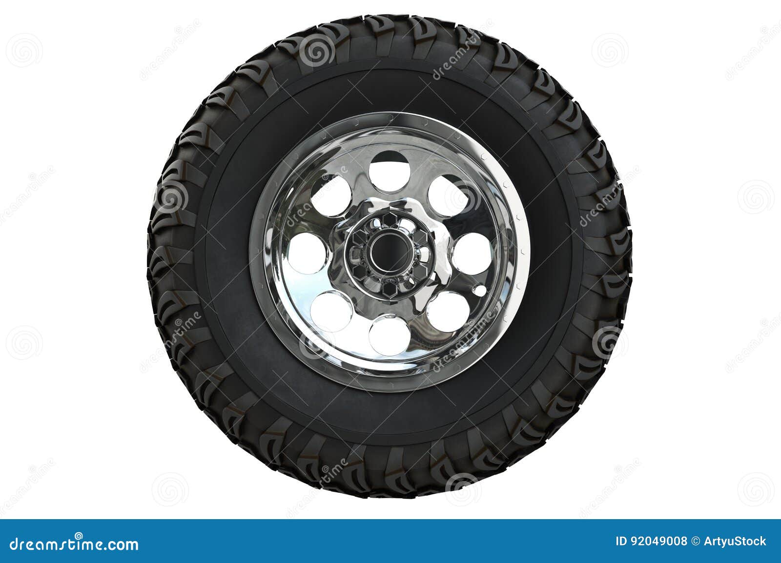 Wheel car, side view stock illustration. Illustration of object - 92049008