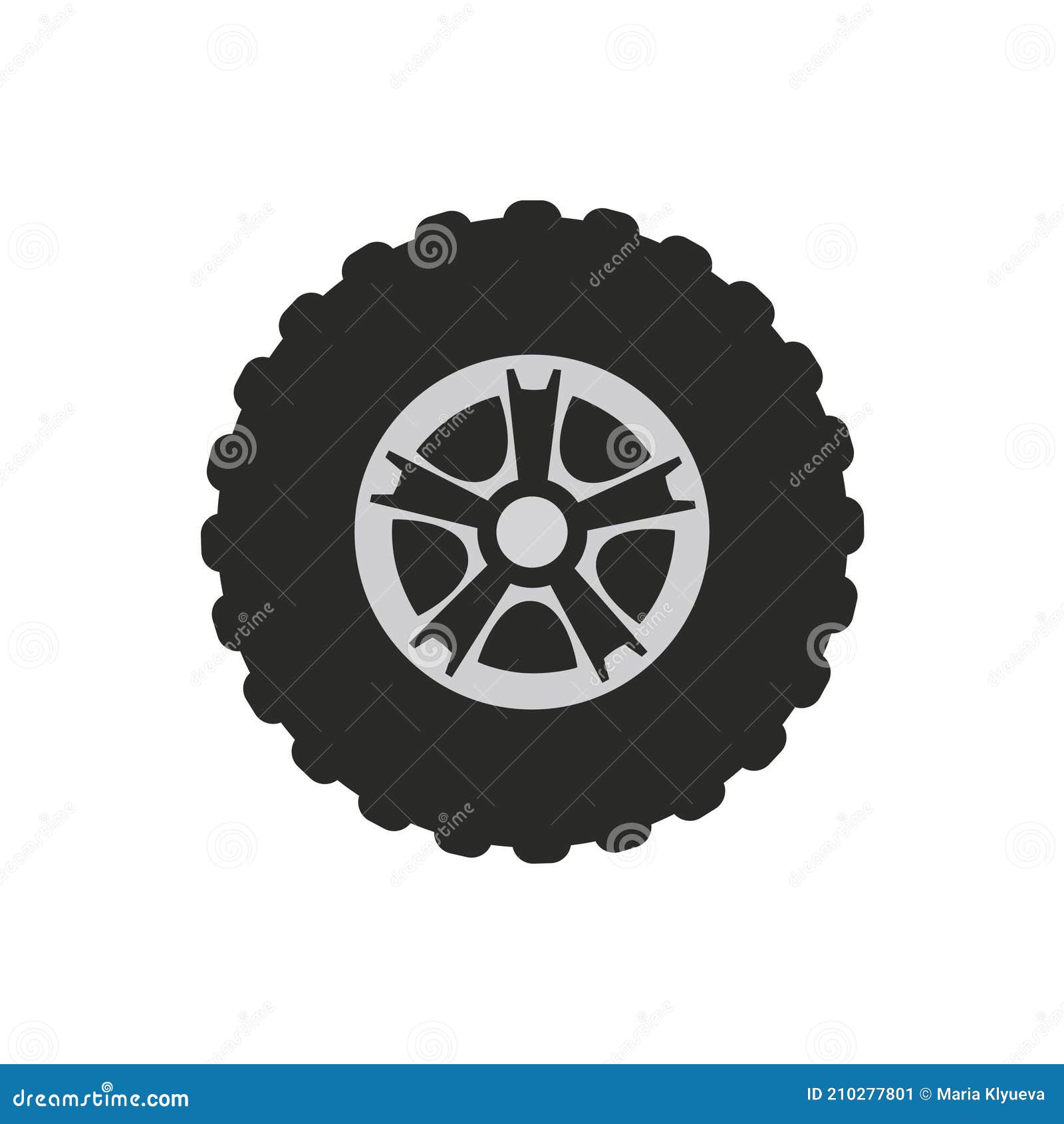 The Wheel of the Car Will Fit. Vector Stock Vector - Illustration of ...