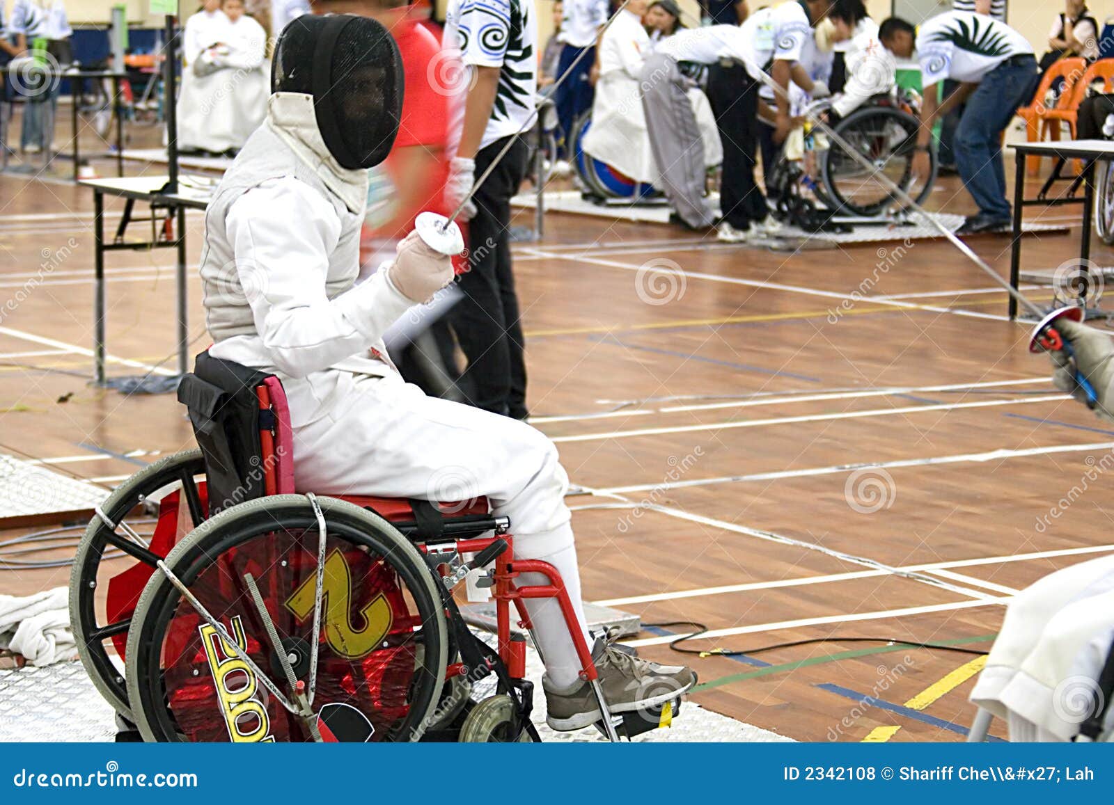 Wheel Chair Fencing stock photo. Image of contest, champion - 2342108