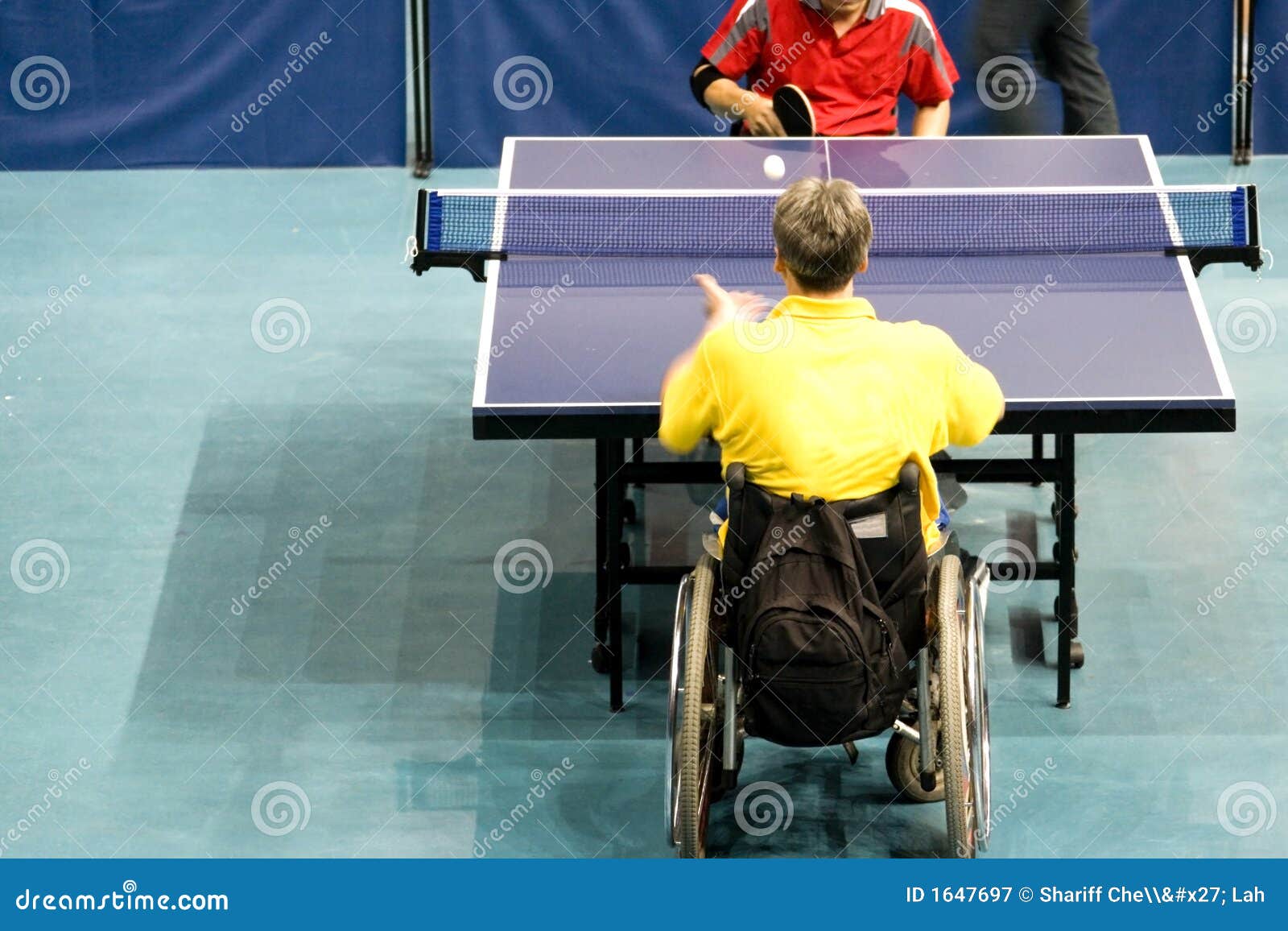 Wheel Chair Table Tennis for Disabled Persons Stock Image - Image of ...