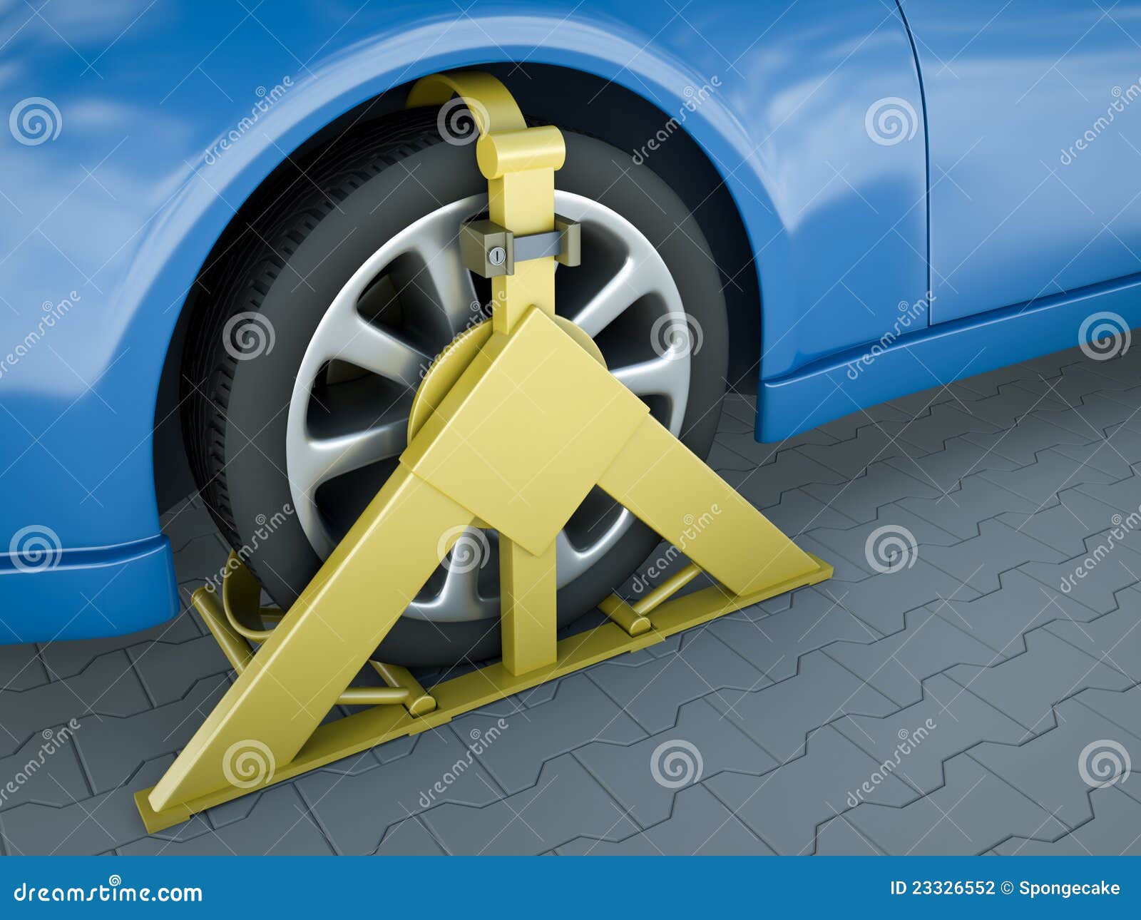 Wheel Clamp Royalty-Free Stock Image | CartoonDealer.com #23326552