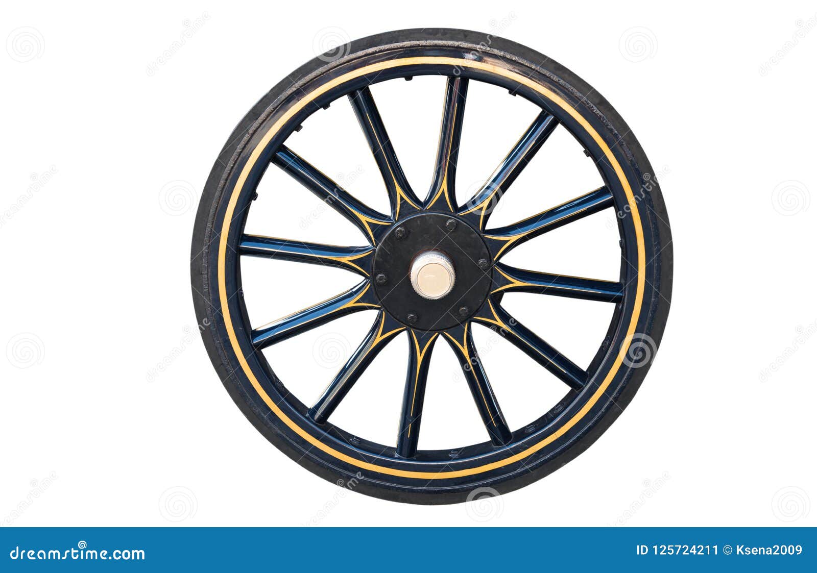 Wheel of coach isolated stock illustration. Illustration of carriage ...