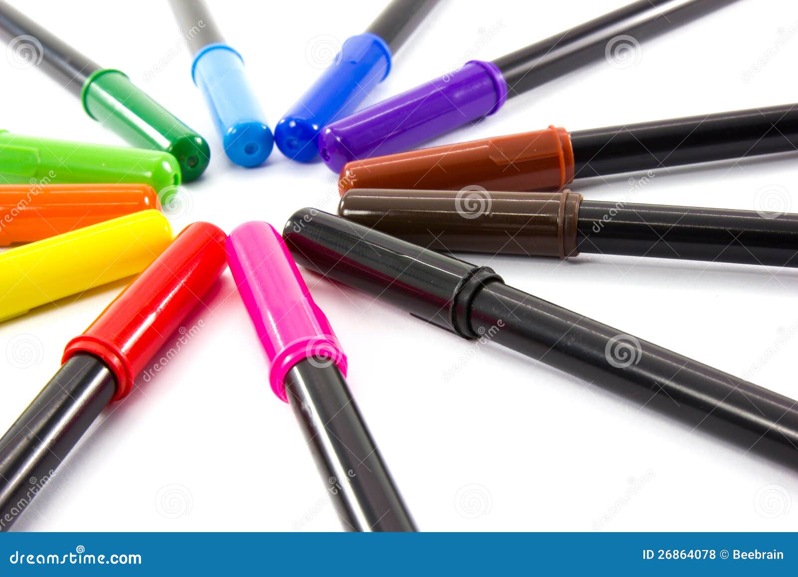 Wheel colorful pen stock photo. Image of motley, color - 26864078