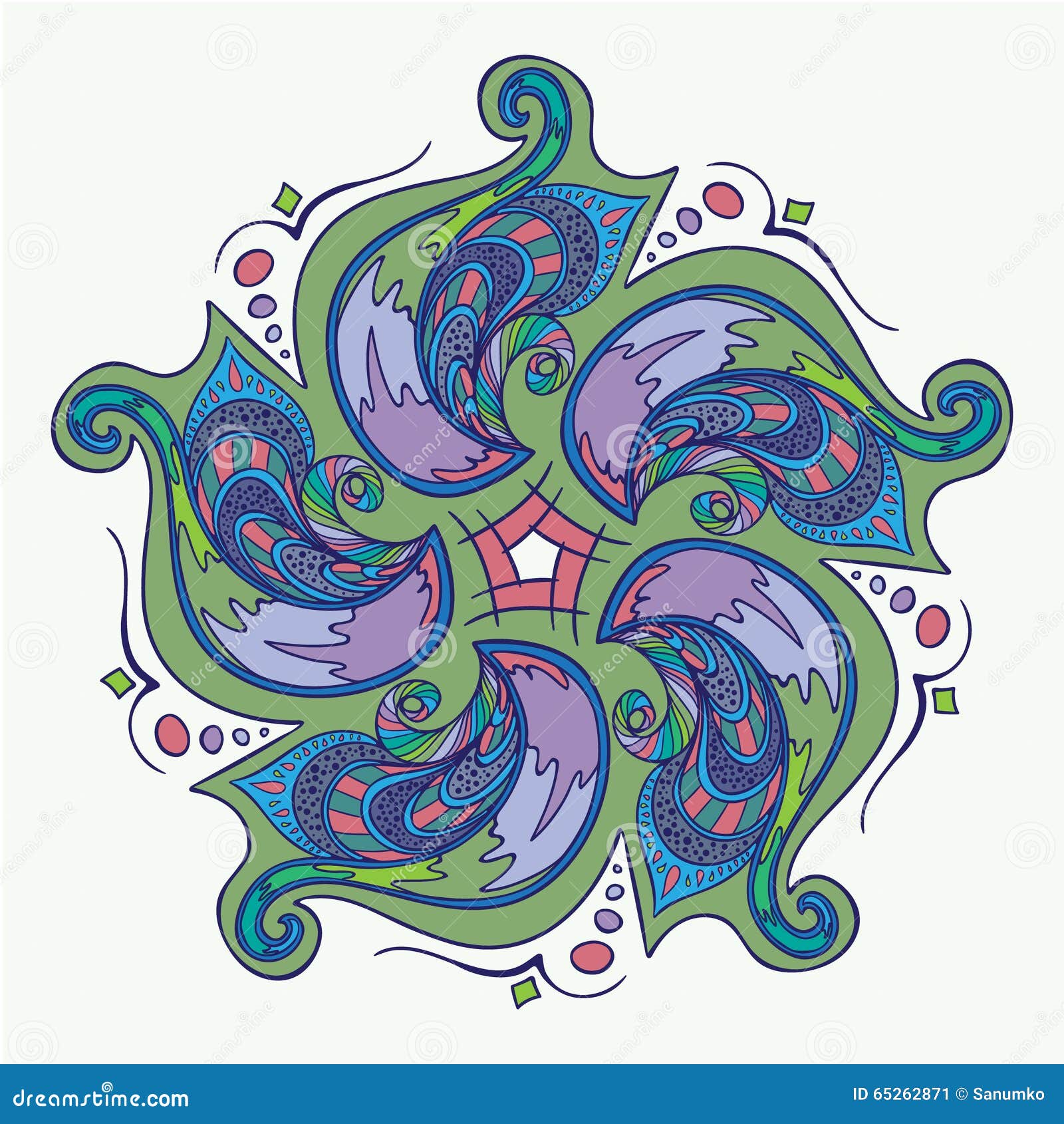 Wheel Cycled Pastel Mandala Stock Vector - Illustration of pastel, card ...