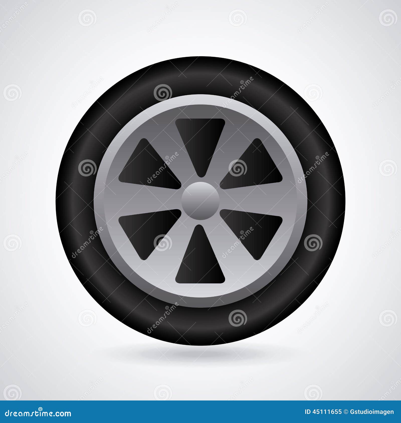 Wheel design stock vector. Illustration of light, rubber - 45111655