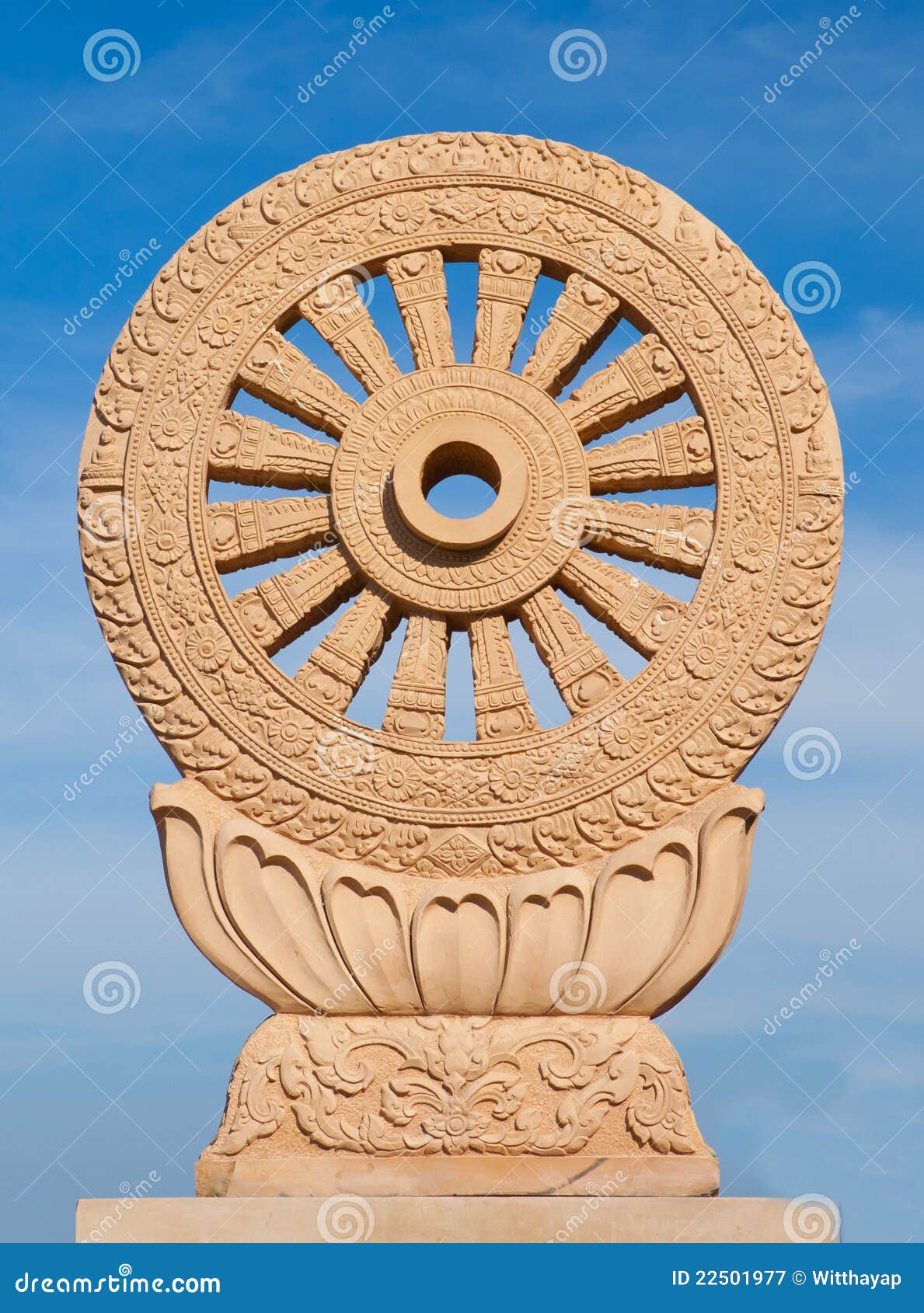 Wheel of dhamma stock image. Image of conceptual, spiritual - 22501977