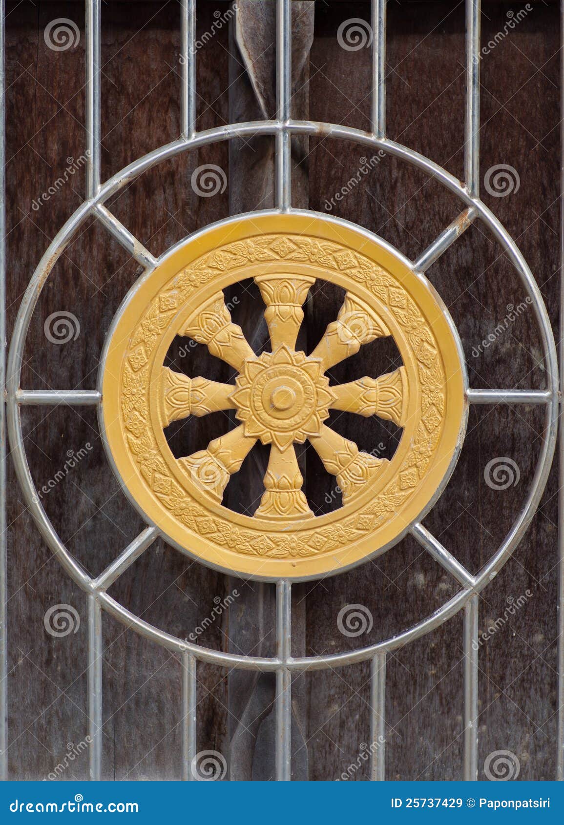 Wheel of dhamma stock image. Image of religion, asian - 25737429