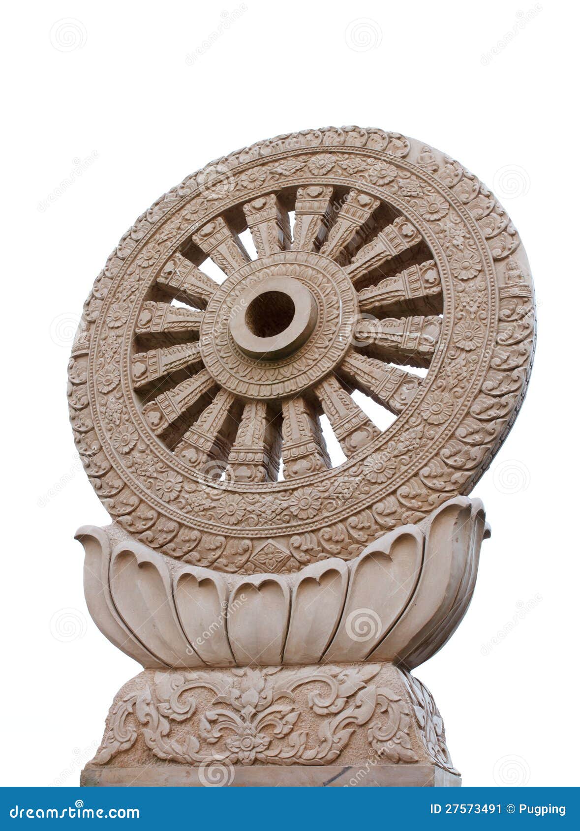 Wheel Of Dhamma Stock Image - Image: 27573491
