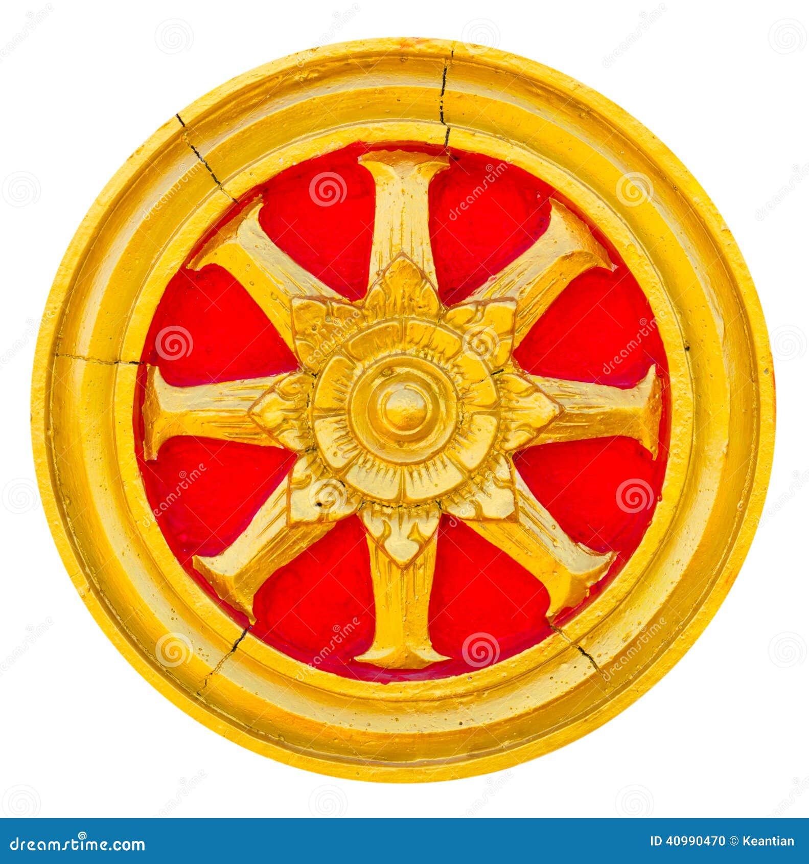 Wheel of dhamma golden stock photo. Image of door, gate - 40990470