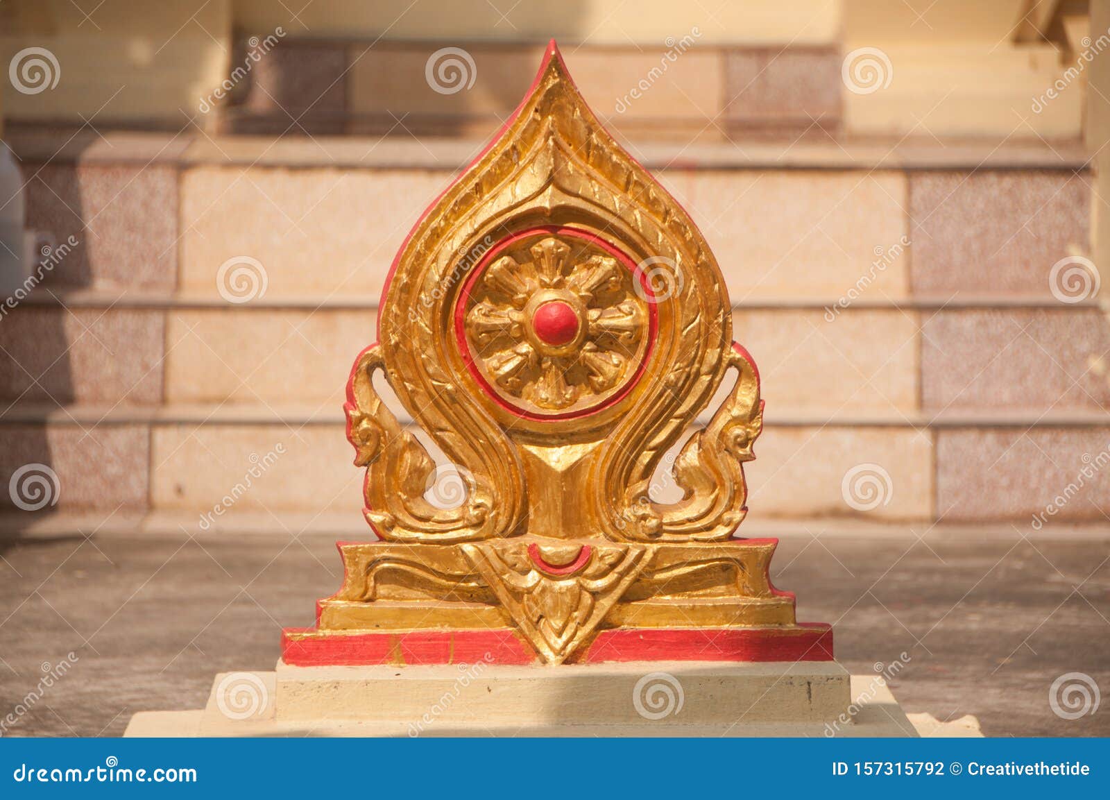 Wheel of Dhamma stock photo. Image of asian, conceptual - 157315792