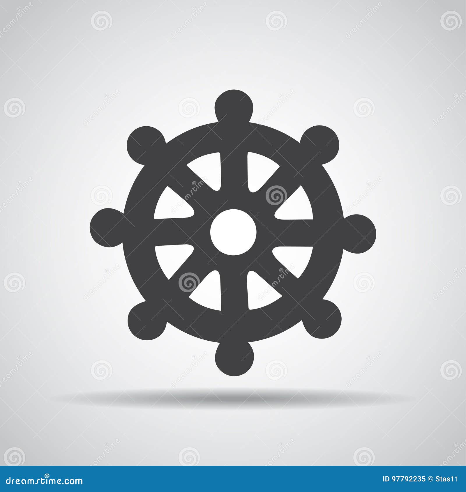 Dharma Icon Vector Isolated On White Background, Logo Concept Of ...