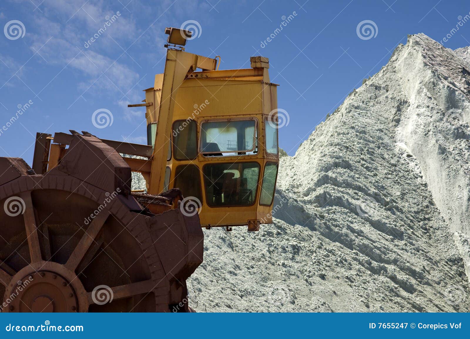 Wheel digger stock image. Image of minerals, heavy, mining - 7655247