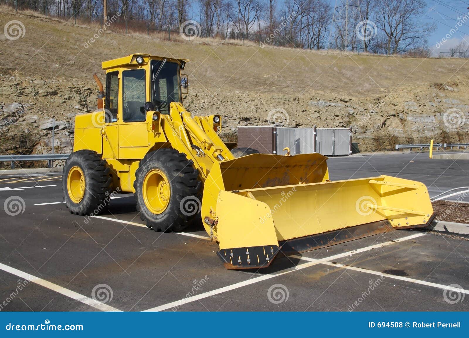Wheel Dozer stock photo. Image of bulldozer, operator, bucket - 694508