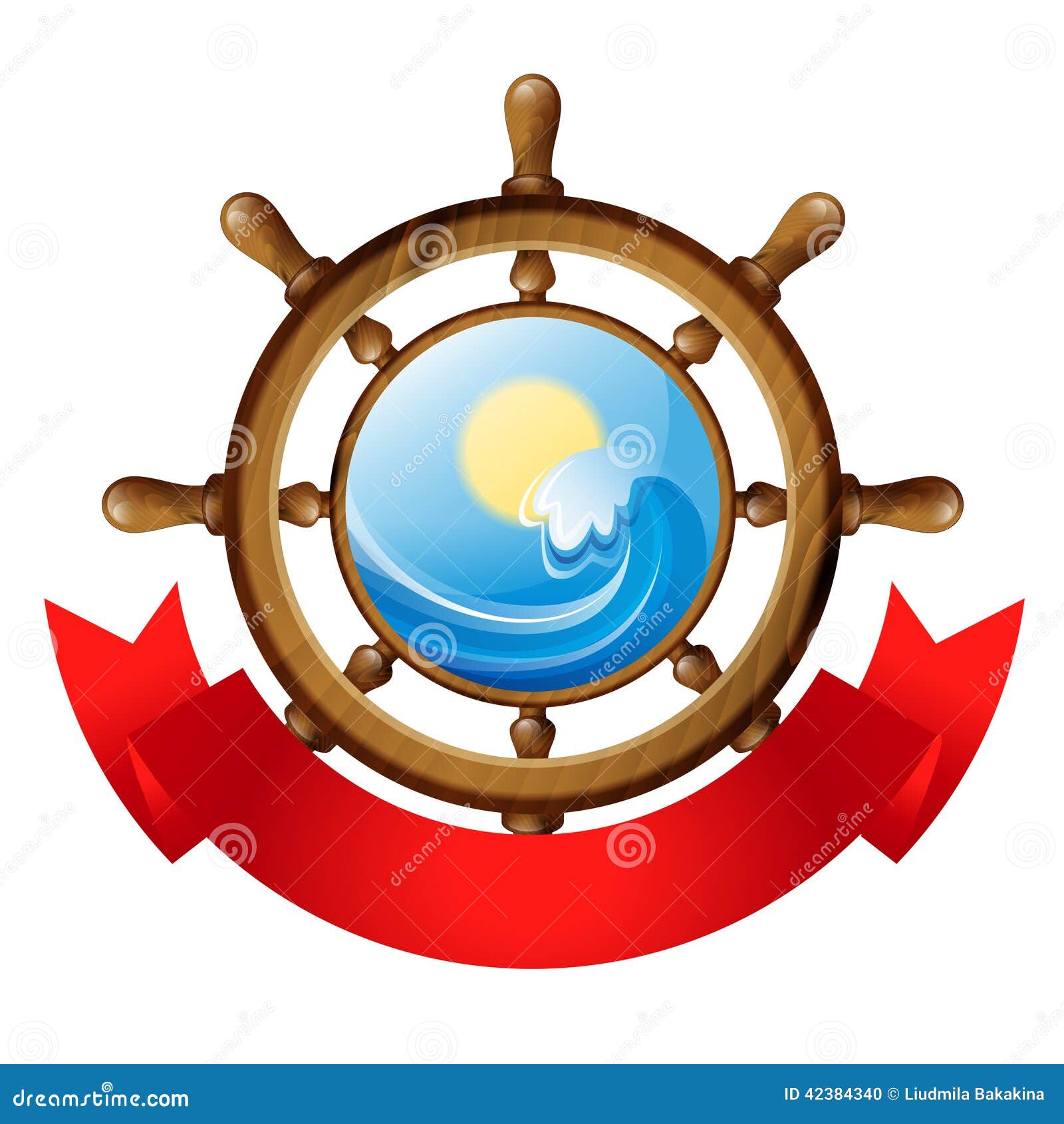 Wheel Emblem stock vector. Illustration of passenger - 42384340