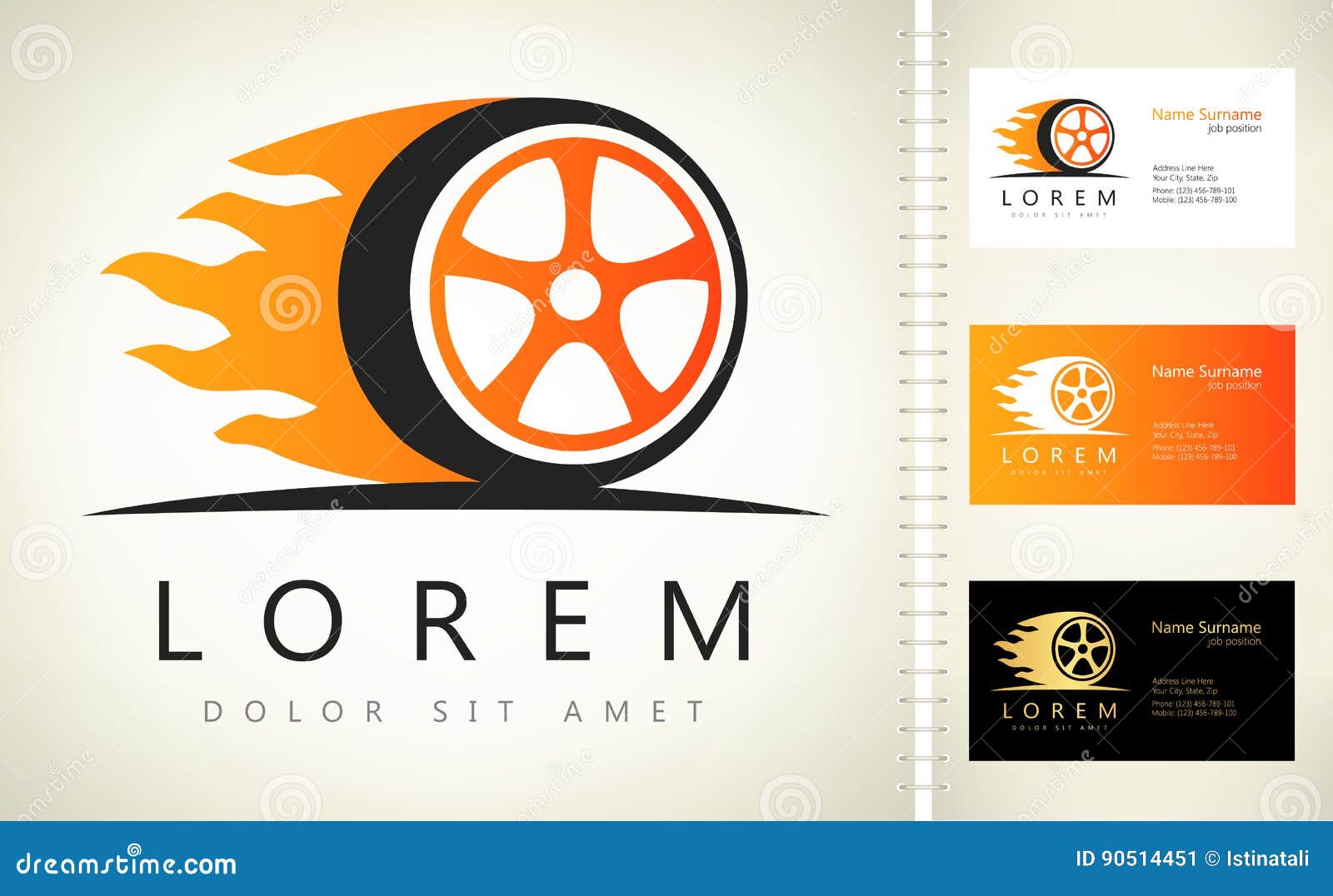 Wheel in Fire Flame Logo Vector Stock Vector - Illustration of identity ...