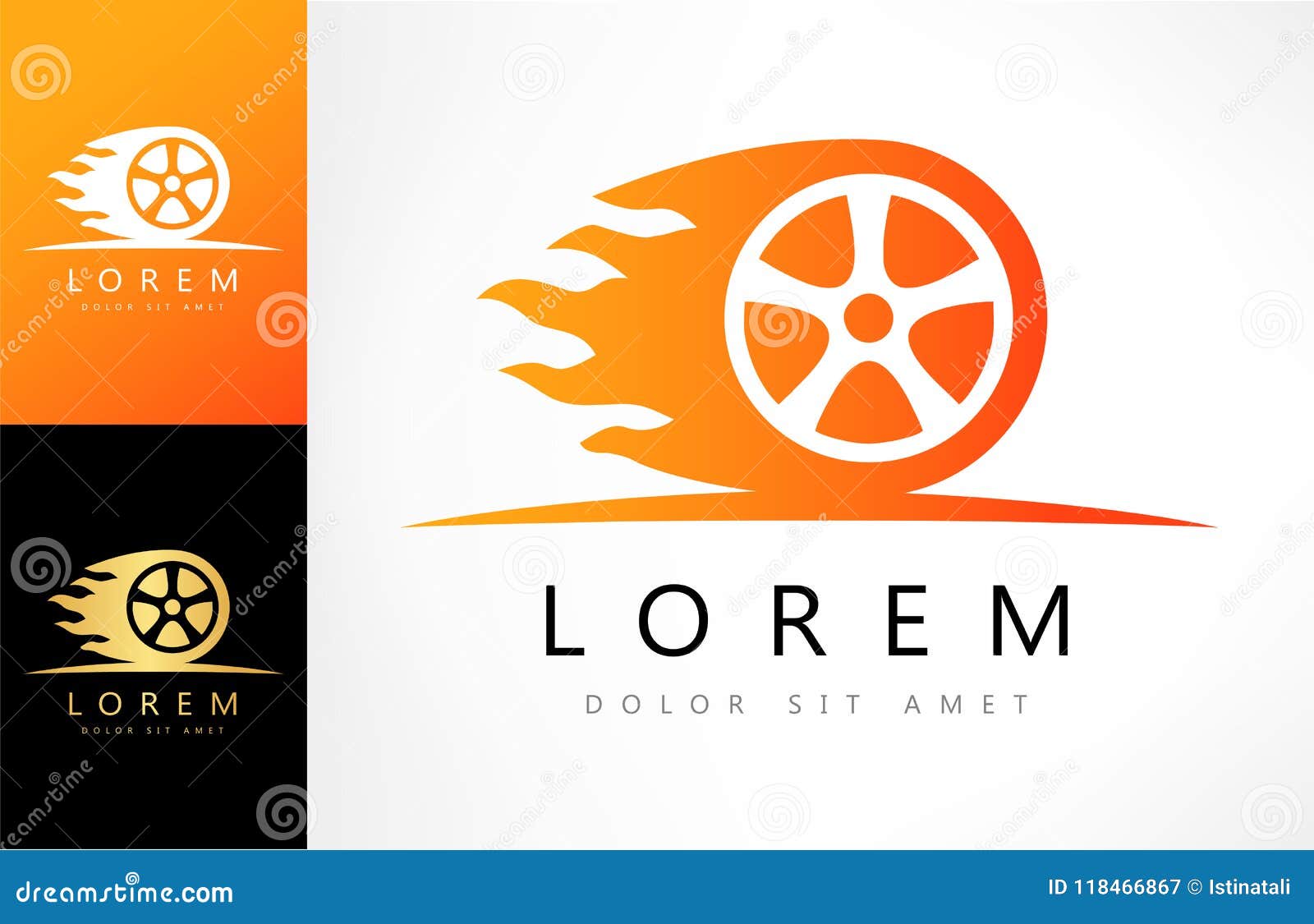 Wheel in Fire Flame Logo Vector Stock Vector - Illustration of graphic ...