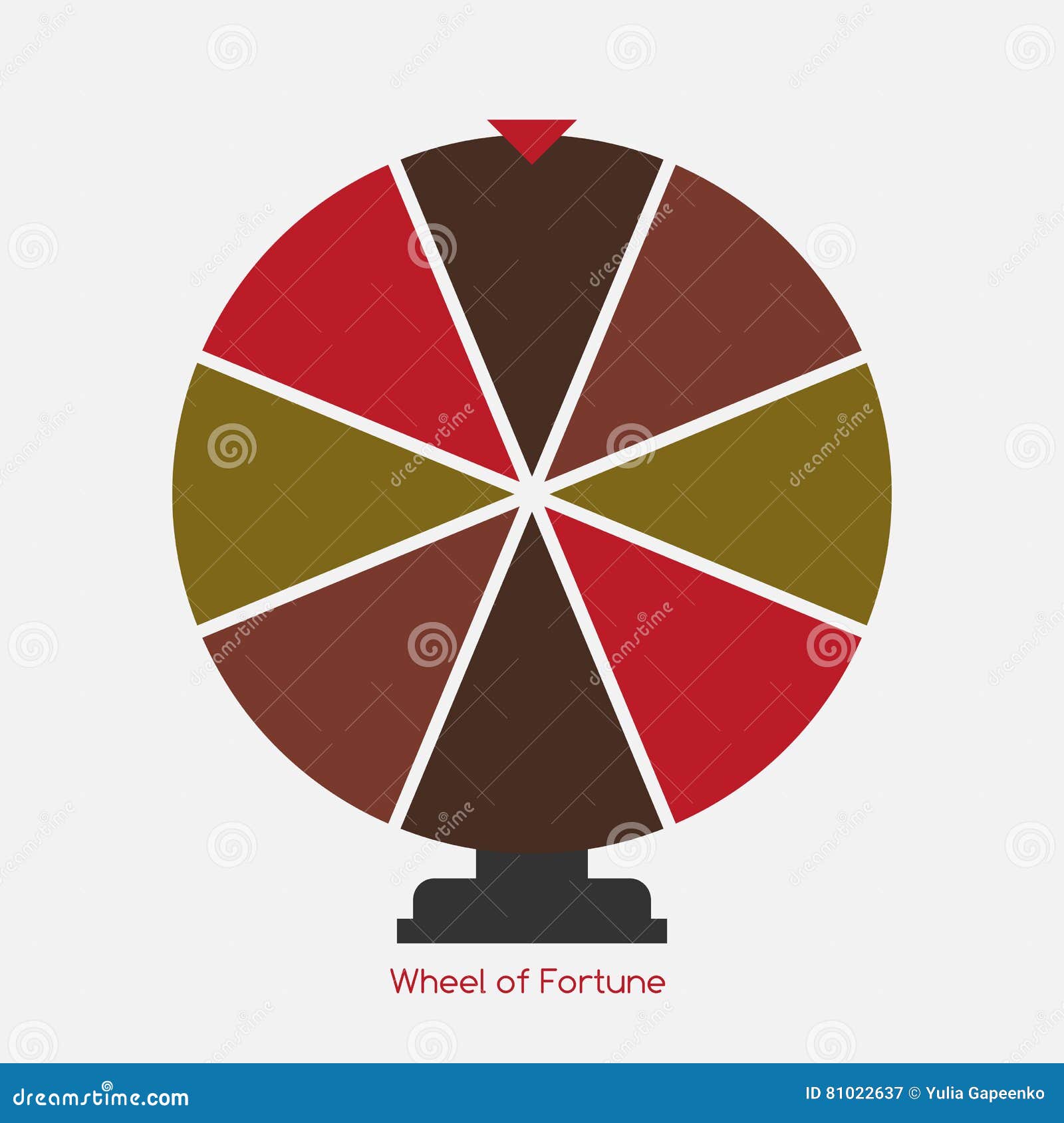 Wheel of Fortune, Lucky Icon. Vector Illustration Stock Vector ...