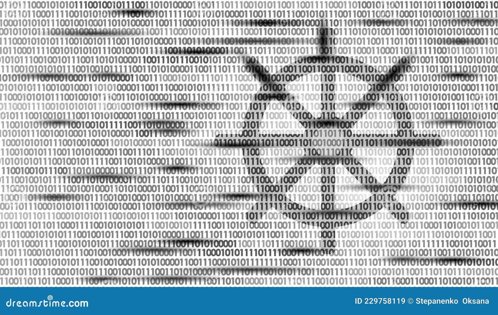 Wheel Helm on Container Computer Developer App Concept. Business ...