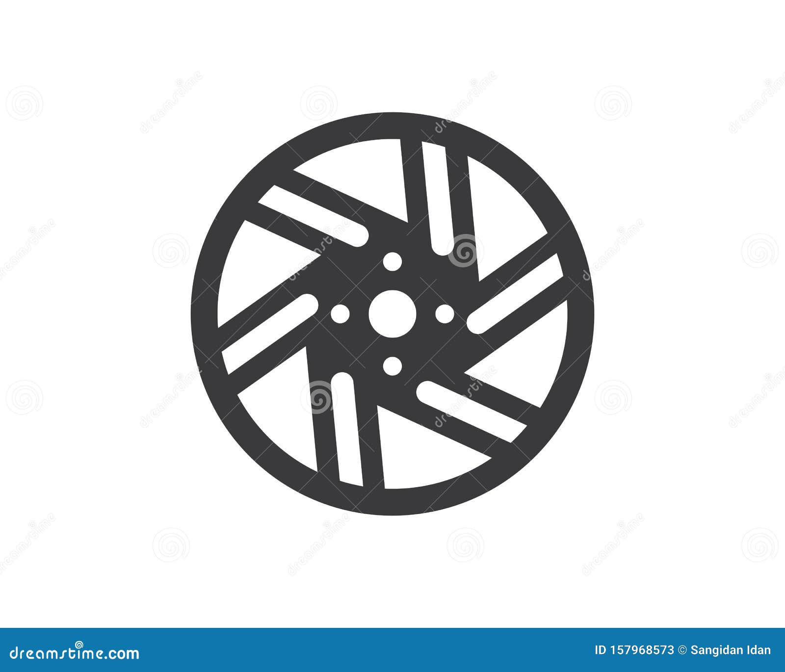 Wheel Icon Logo Illustration Vector Template Stock Vector ...