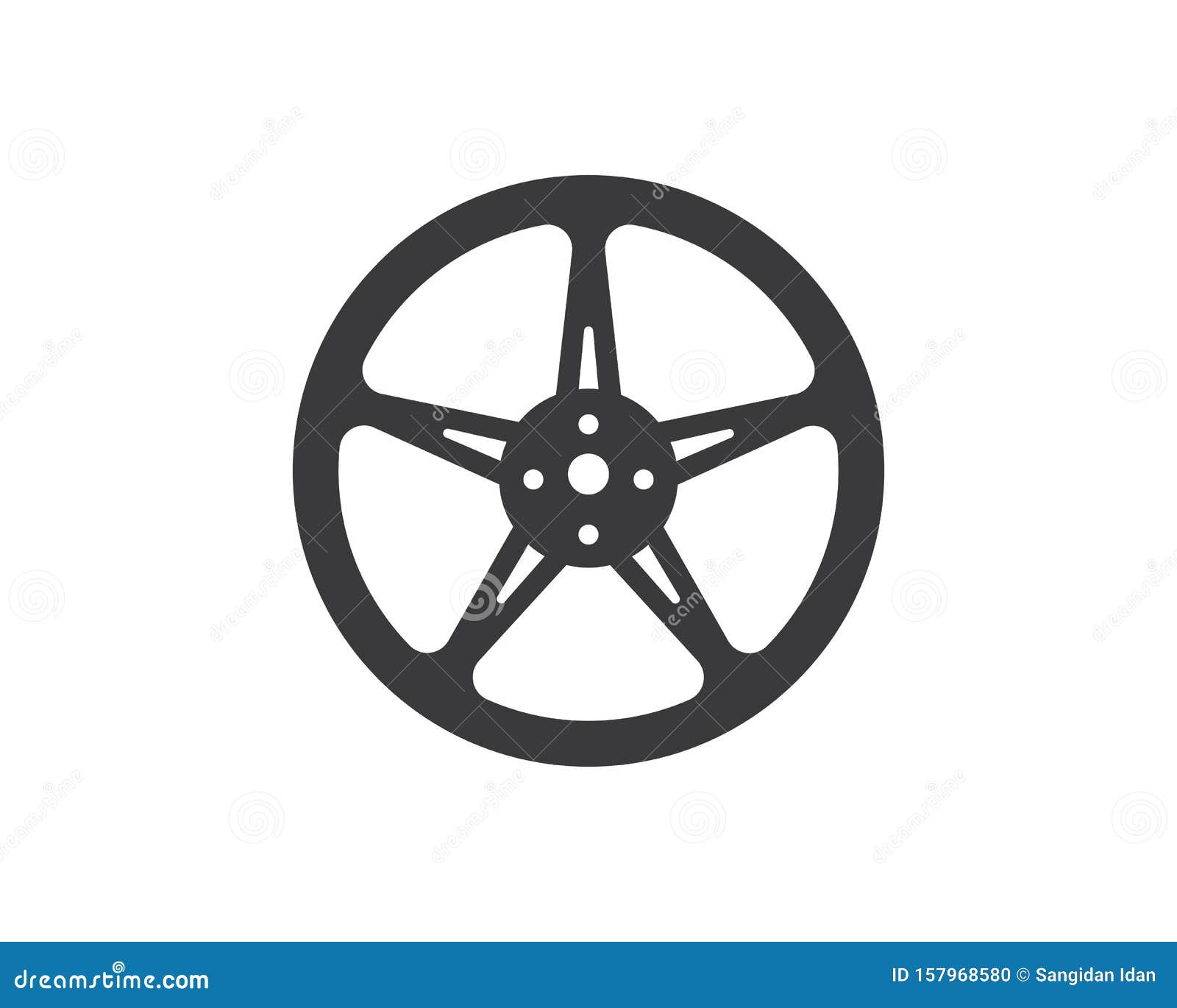 Wheel Icon Logo Illustration Vector Template Stock Vector ...