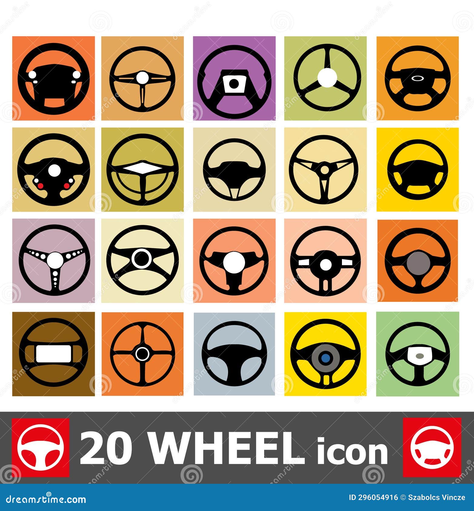 Wheel icon set stock illustration. Illustration of aluminum - 296054916