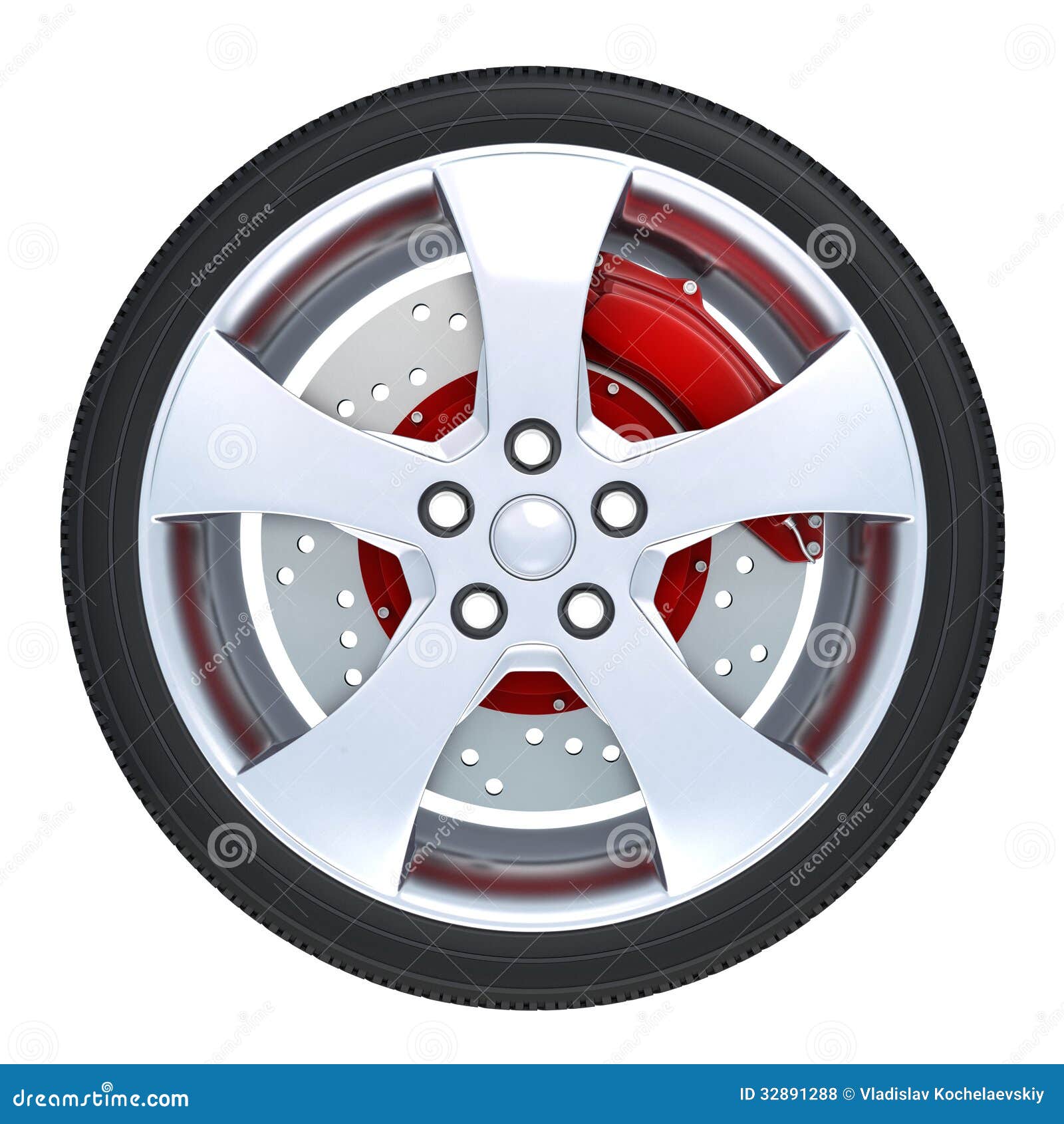 Wheel isolated stock illustration. Illustration of view - 32891288