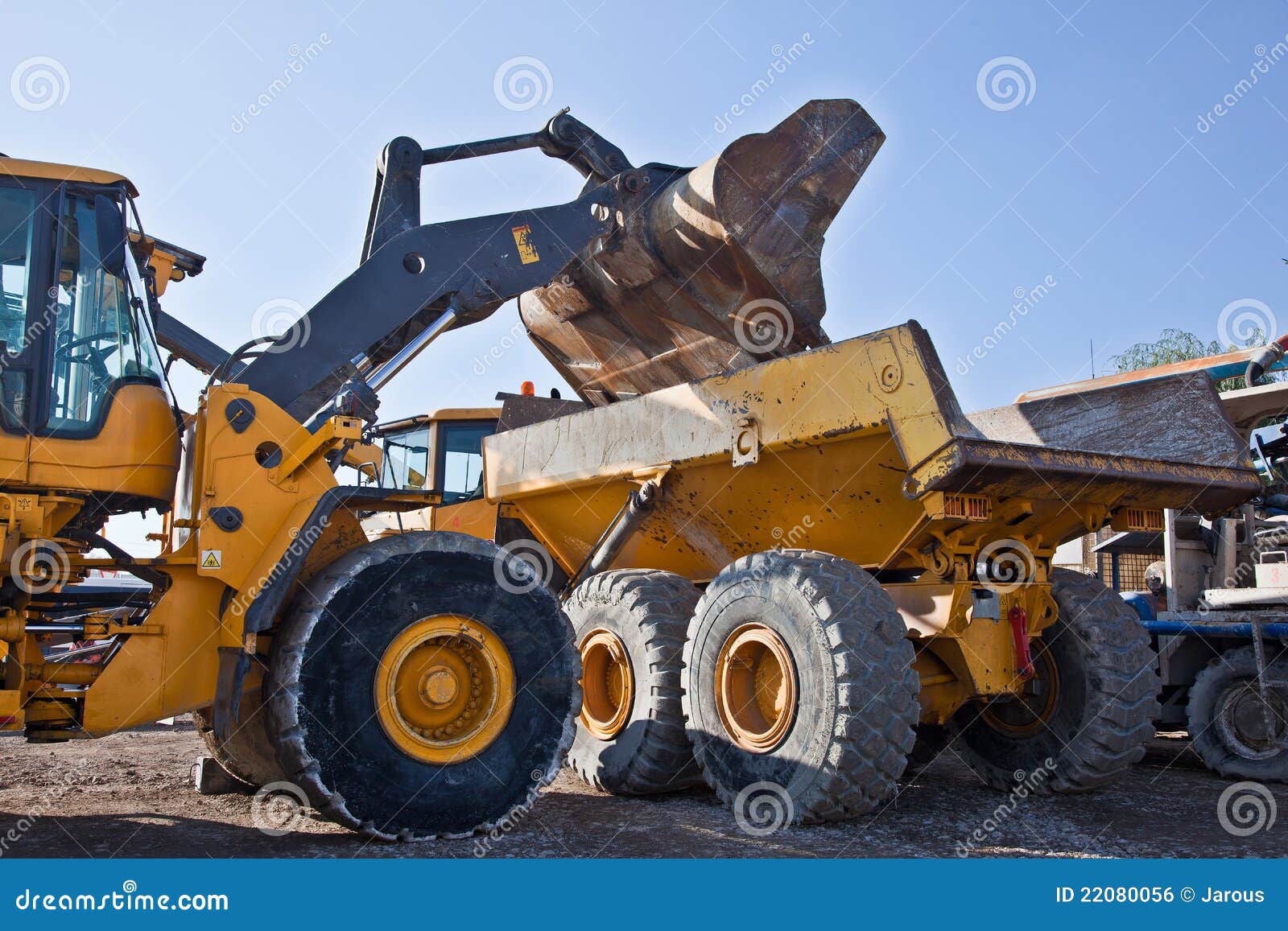 Wheel loader stock photo. Image of transport, removal - 22080056