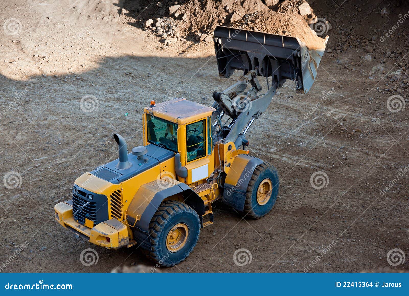 Wheel loader stock photo. Image of equipment, delivering - 22415364
