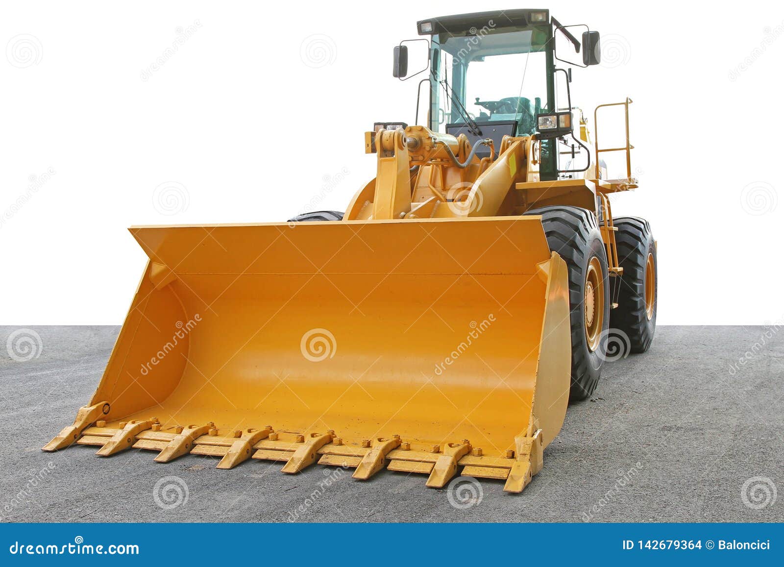 Wheel Loader stock photo. Image of bucket, heavy, cabin - 142679364