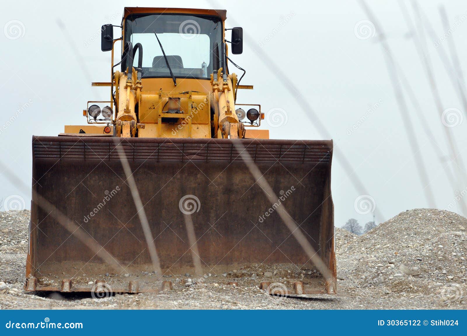 Wheel loader stock photo. Image of stand, loader, mover - 30365122