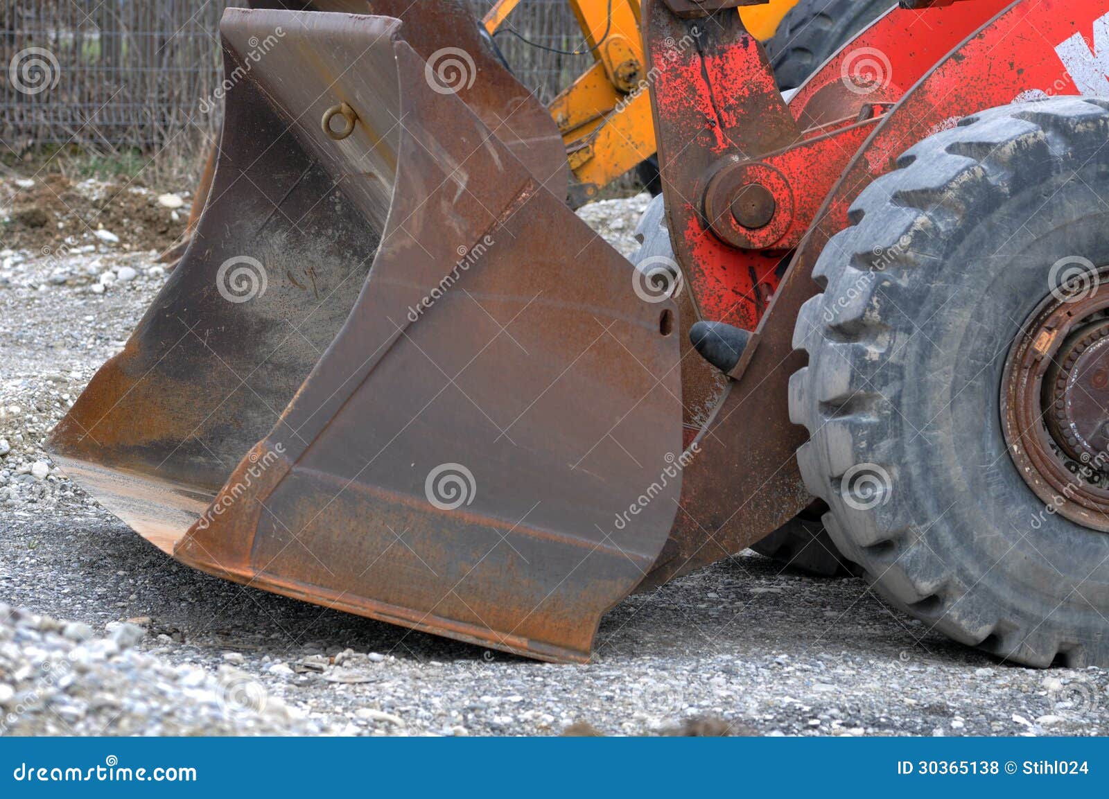 Wheel loader stock photo. Image of construction, still - 30365138