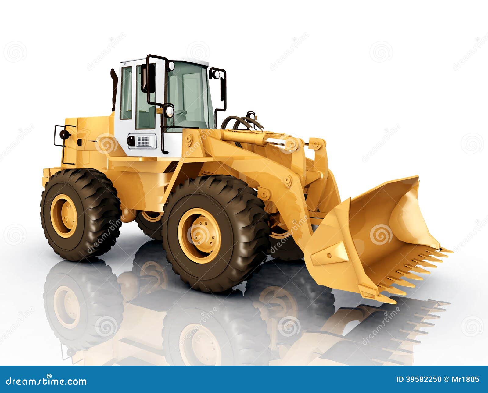 Wheel Loader stock illustration. Illustration of technology - 39582250