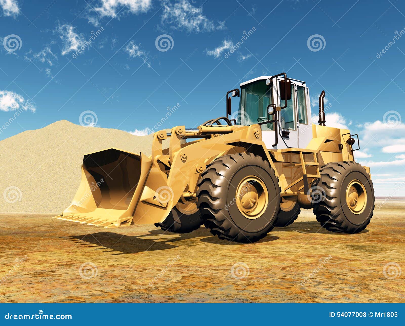 Wheel Loader stock illustration. Illustration of heap - 54077008