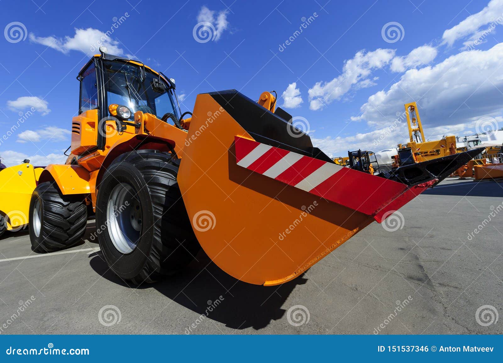 Wheel Loader Construction Machine Stock Photo - Image of hydraulic ...