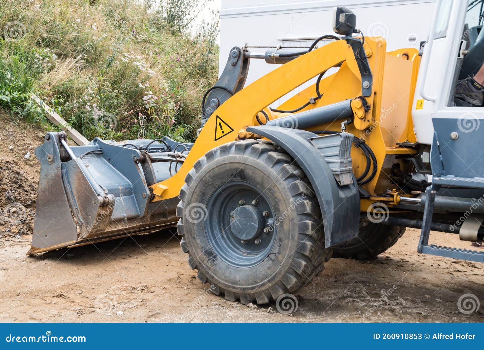 Wheel Loader on Construction Site for Earthworks Editorial Stock Photo ...