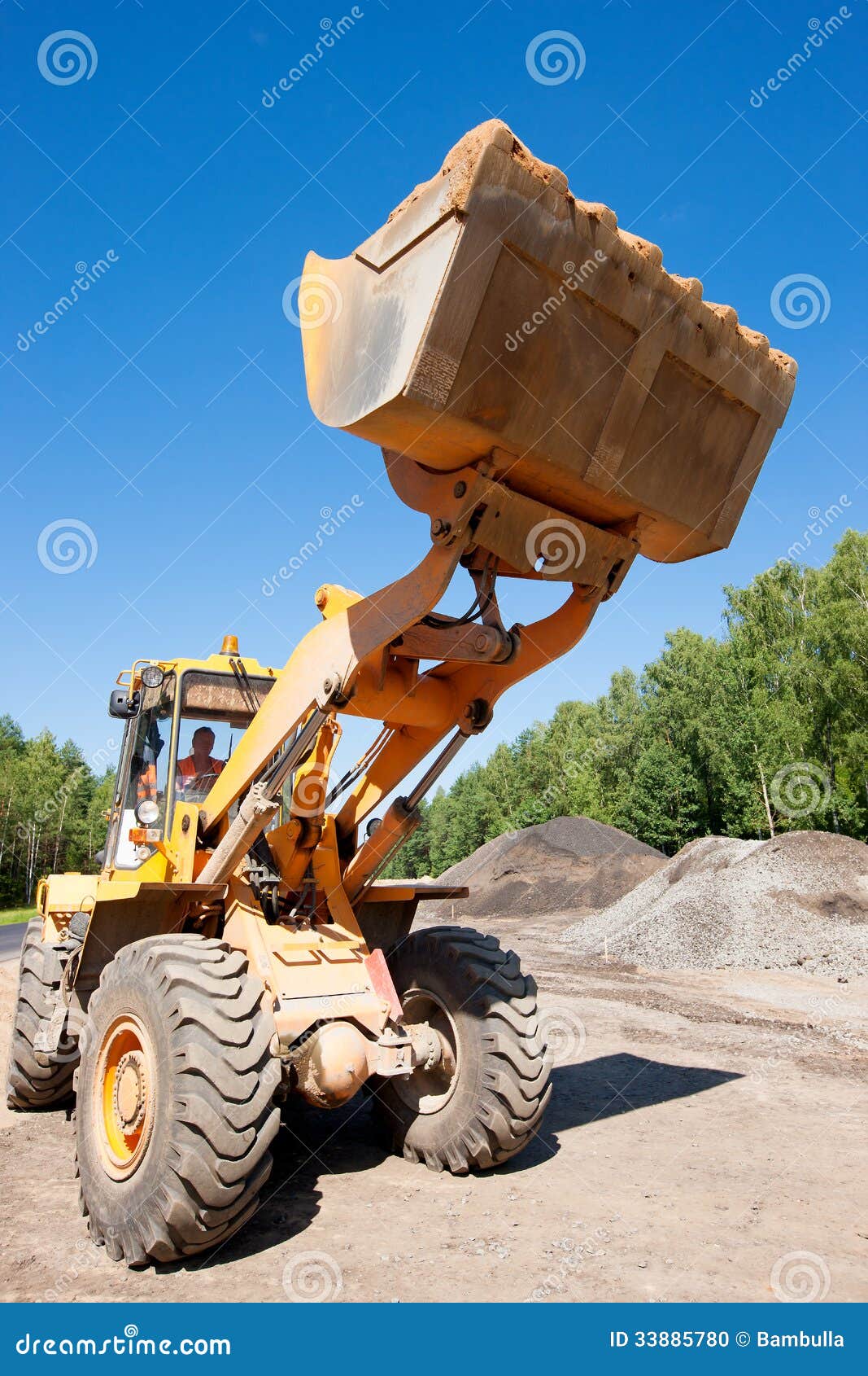 Wheel loader stock photo. Image of earthmoving, backhoe - 33885780