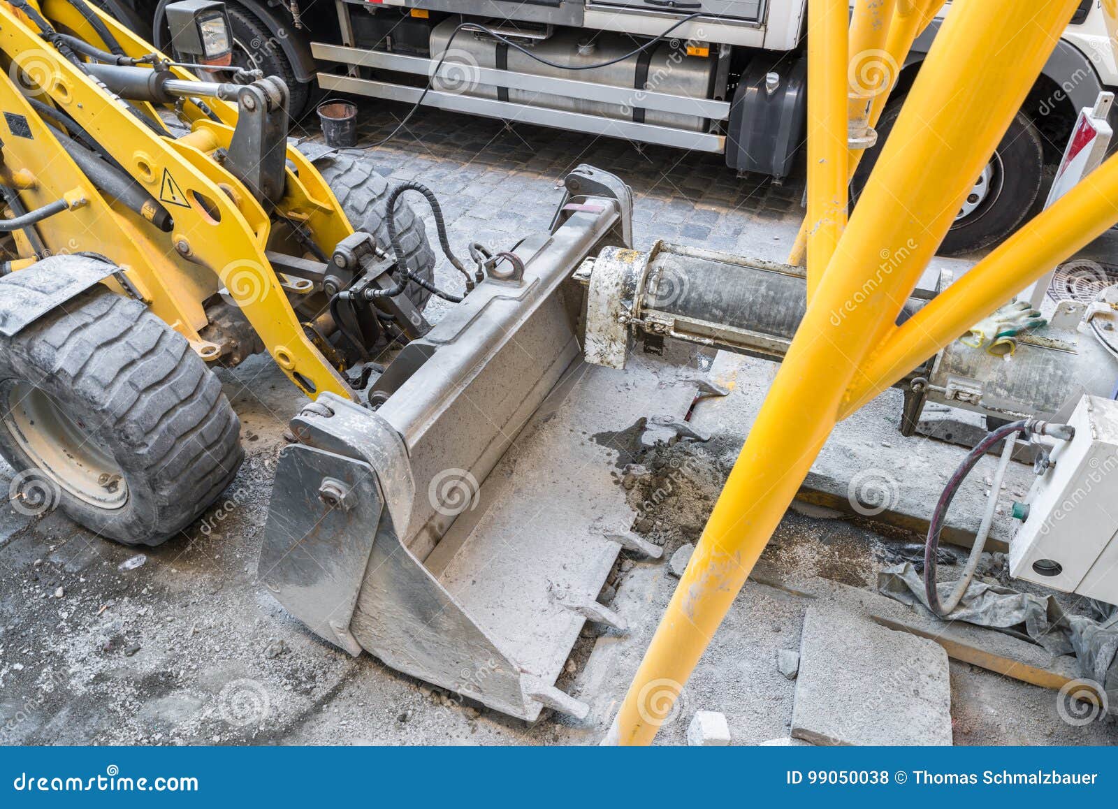 Wheel Loader on a Construction Site Stock Photo - Image of home ...