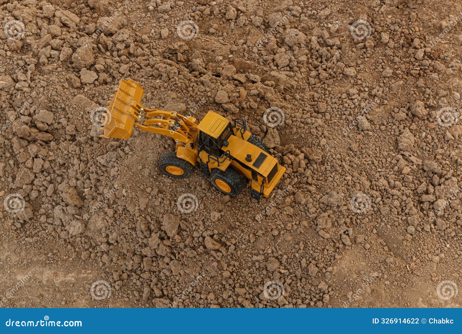 Wheel Loader are Digging Soil Stock Photo - Image of loader, work ...