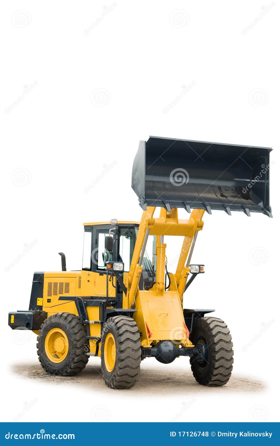 Wheel Loader Excavator Isolated Stock Photo - Image of quarry, bucket ...