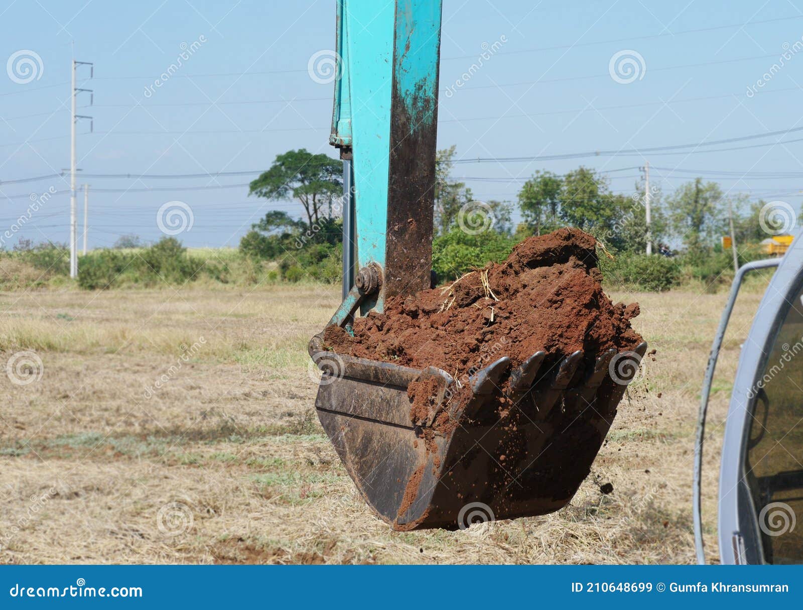 Wheel Loader Excavator and Tipper Dumpe Stock Image - Image of scoop ...